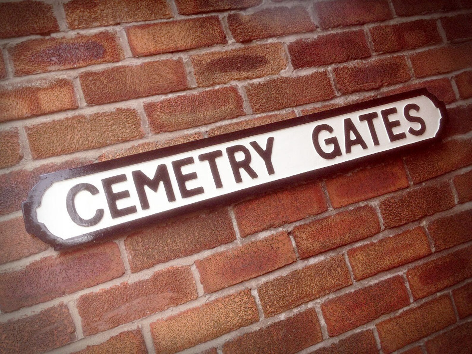 The Smiths Inspired Cemetry Gates Faux Cast Iron Street Sign | Etsy UK