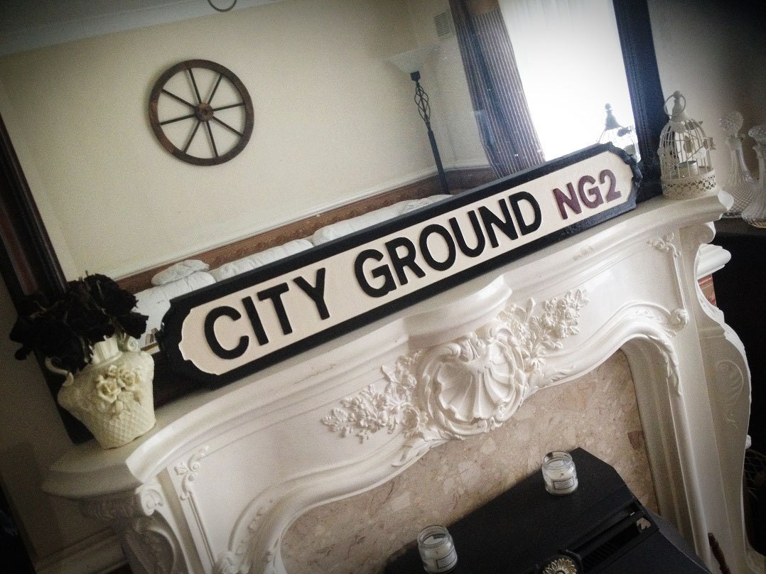 City Ground Vintage Nottingham City Street Sign Football | Etsy