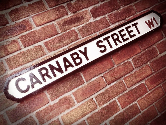 Carnaby Street Faux Cast Iron Old Fashioned Street Sign | Etsy