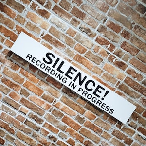 Filming in Progress Sign - Etsy