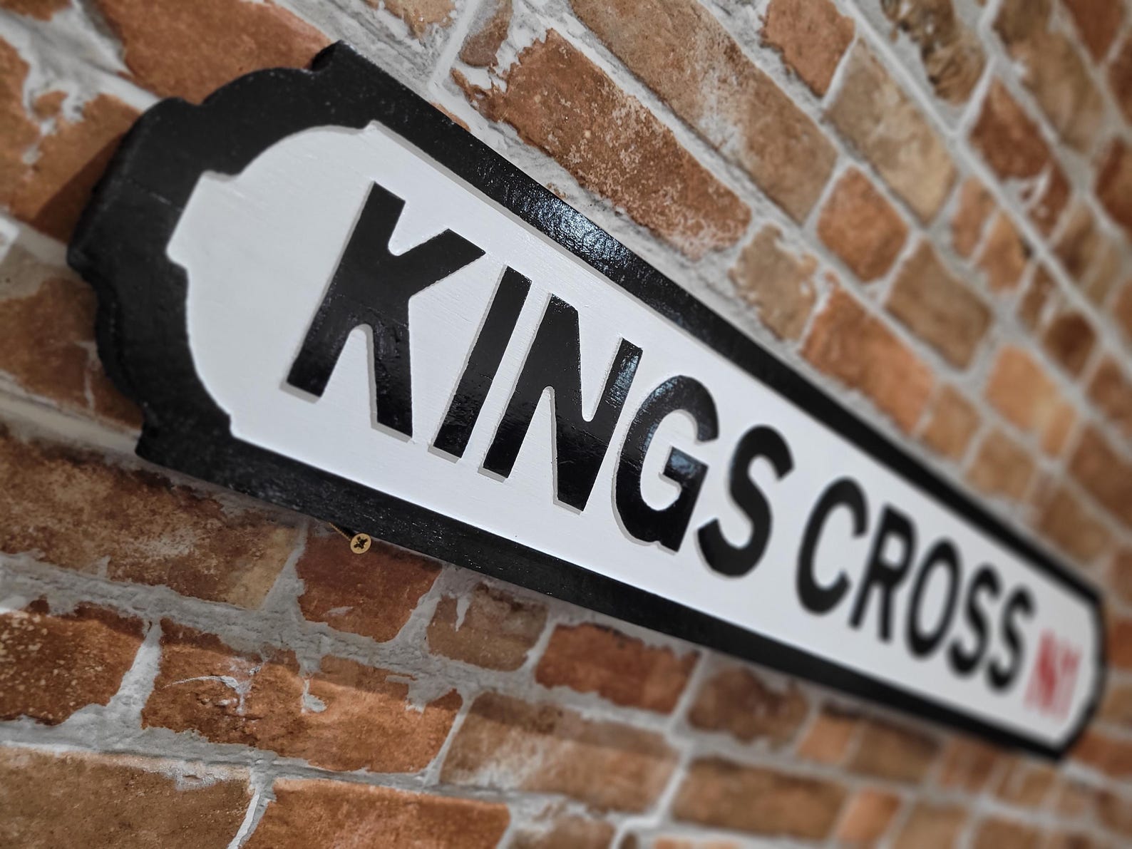 Kings Cross Old Fashioned Wood London Street Sign - Etsy