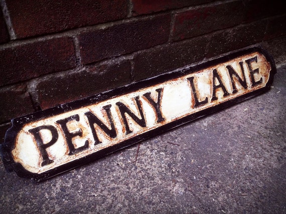 Penny Lane Street Sign