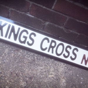Kings Cross Old Fashioned Wood London Street Sign - Etsy
