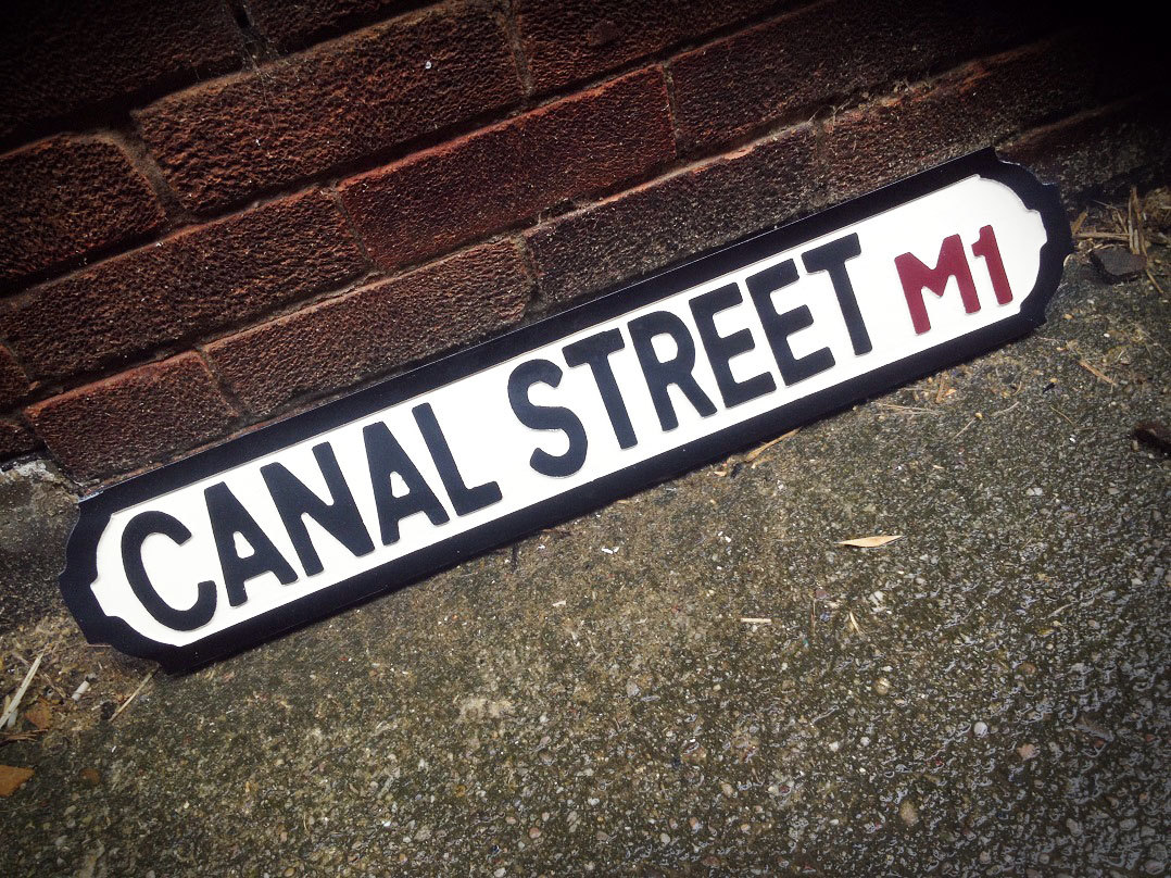 Canal Street Manchester Gay Village Vintage Street Sign Shabby Chic ...