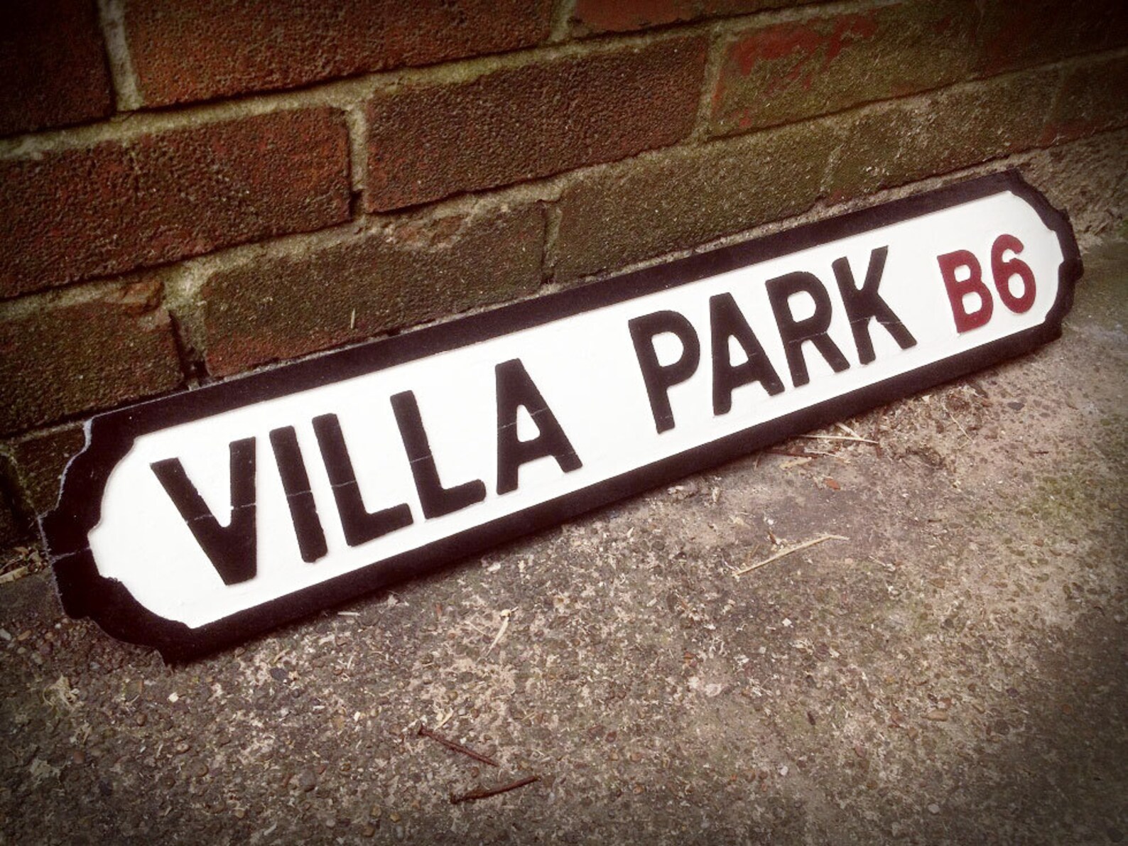 Villa Park Old Fashioned Football Street Sign | Etsy