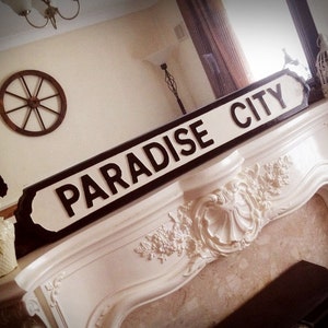 Paradise City Faux Cast Iron Street Sign - Etsy