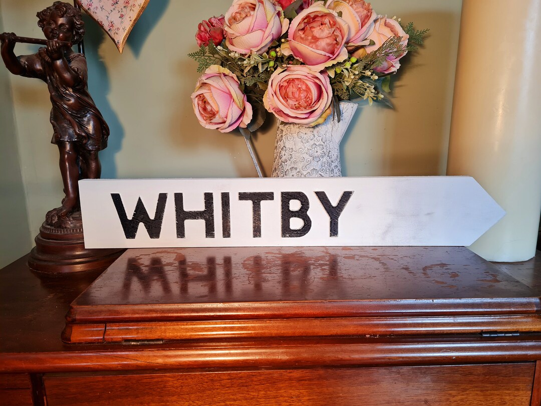 Whitby Aged Basic Old Style British Road Sign - Etsy