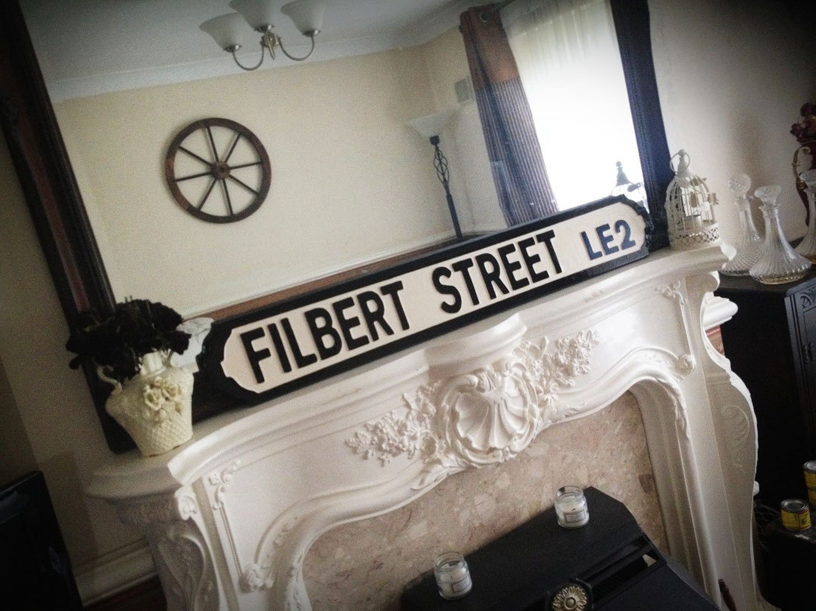 Filbert Street Vintage Leicester City Street Sign Football Ground Road ...