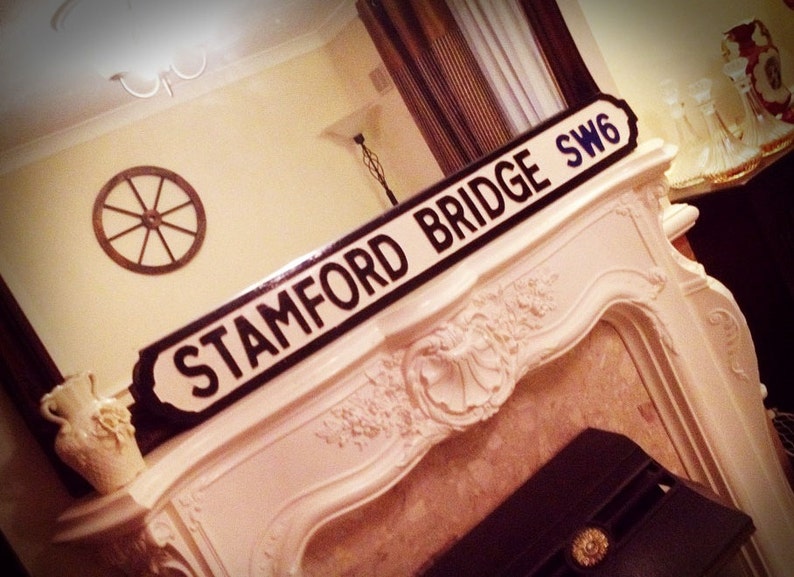 Stamford Bridge Faux Cast Iron Old Fashioned Street Sign - Etsy UK