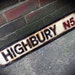 Highbury Faux Cast Iron Old Fashioned Street Sign - Etsy