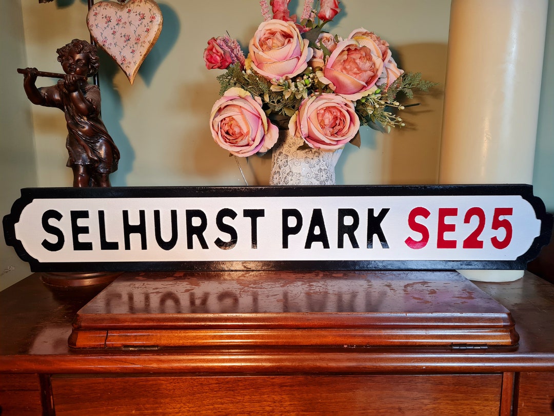 Selhurst Park Football Ground Indoor Faux Cast Iron Effect Street Sign ...