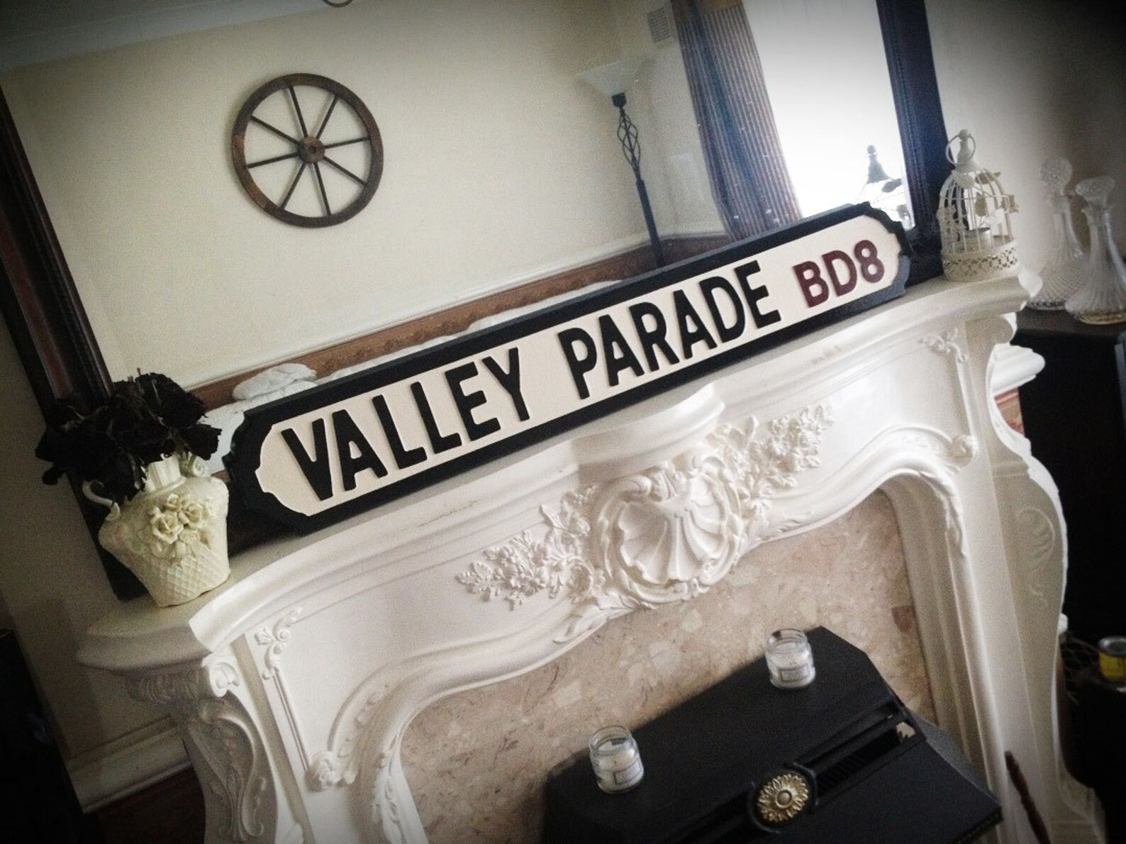 Valley Parade Vintage Bradford City Street Sign Football Ground Road ...