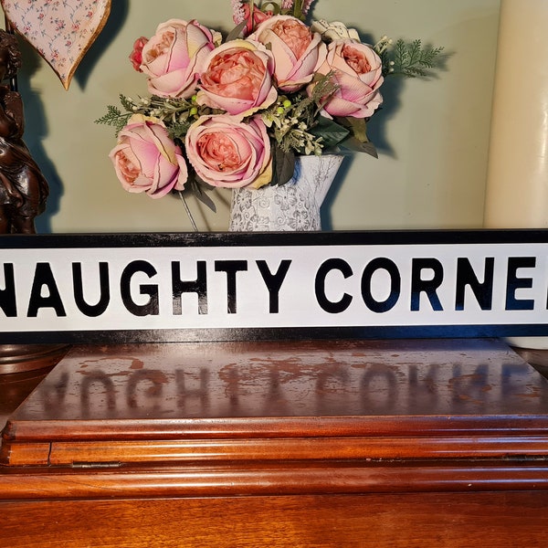 Naughty Corner Sign - Etsy UK