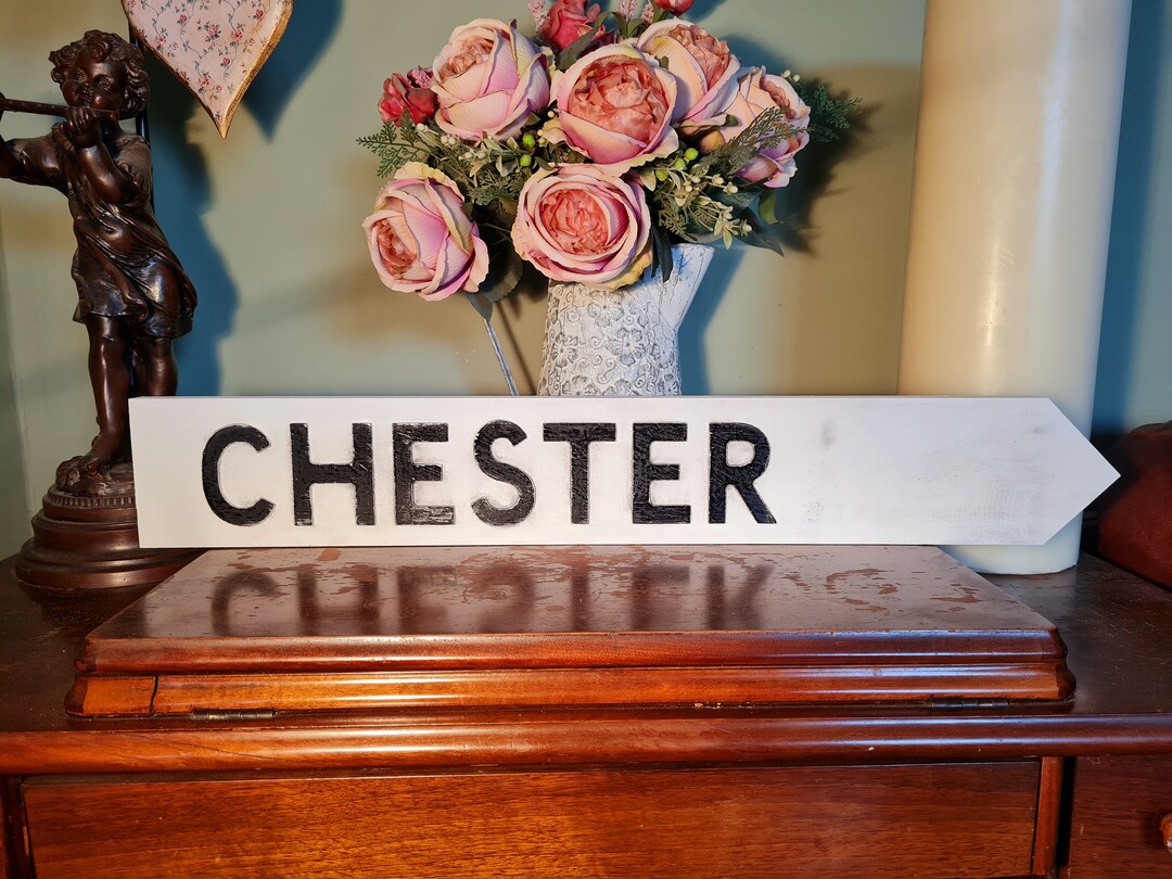 Chester Aged Basic Old Style British Road Sign - Etsy