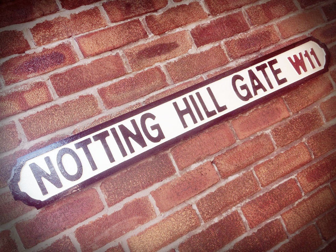 Notting Hill Gate Faux Cast Iron Old Fashioned Street Sign - Etsy