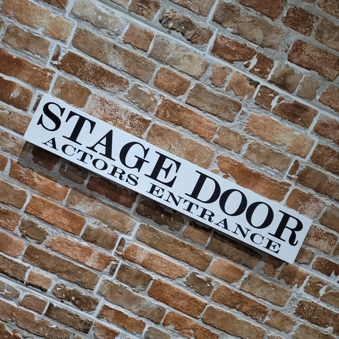 Stage Door Sign Actors Entrance Theatre Performer Media Actor Actress ...