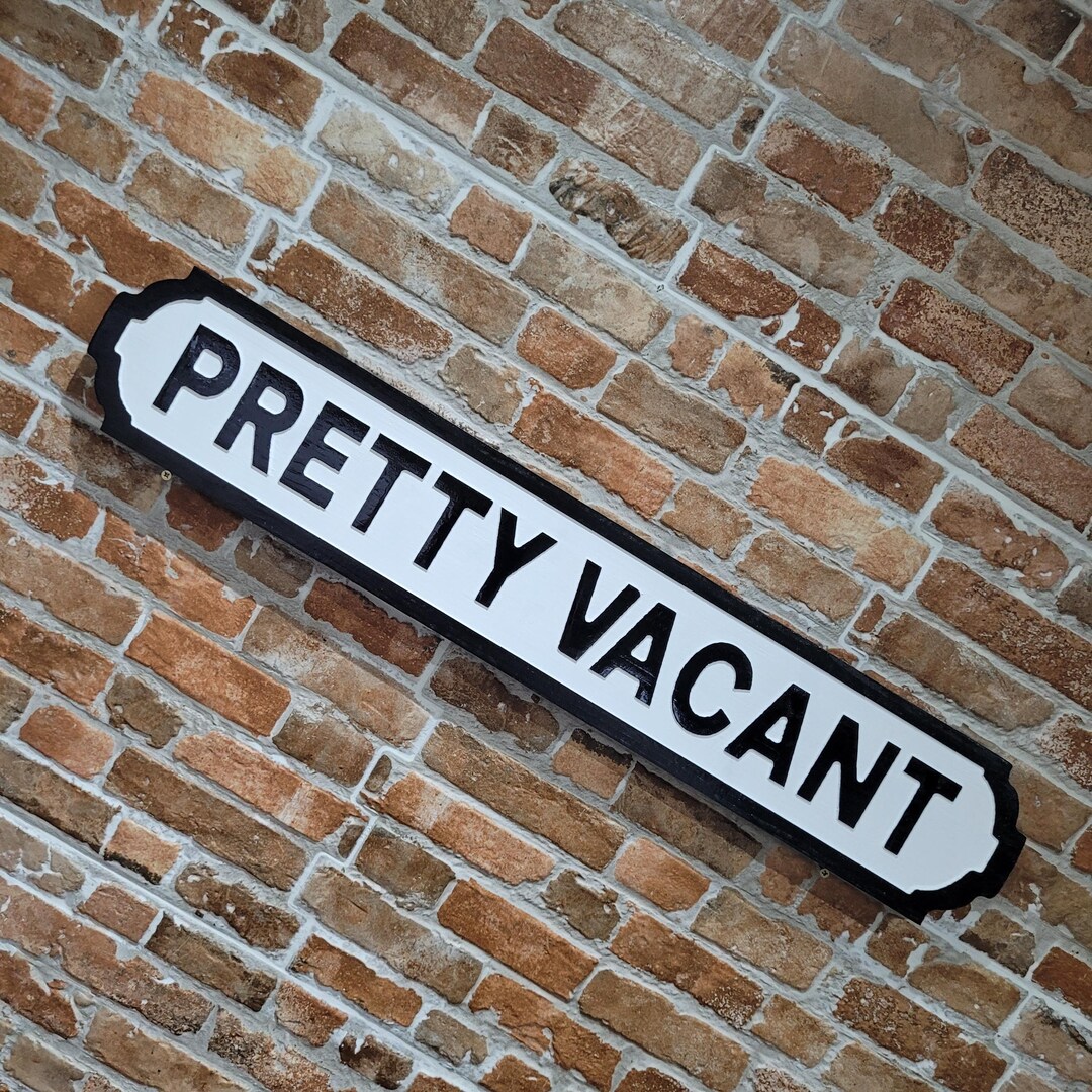 Sex Pistols Inspired Pretty Vacant Old Fashioned Faux Cast Iron ...
