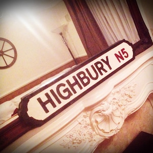 Highbury Faux Cast Iron Old Fashioned Street Sign - Etsy