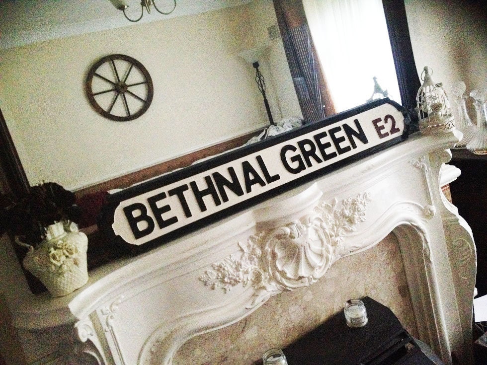 Bethnal Green Old Fashioned Wood London Street Sign - Etsy UK