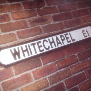 Whitechapel Old Fashioned Wood London Street Sign - Etsy