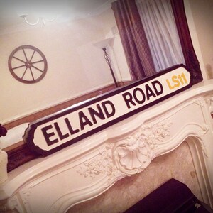 Elland Road Faux Cast Iron Old Fashioned Leeds Street Sign - Etsy