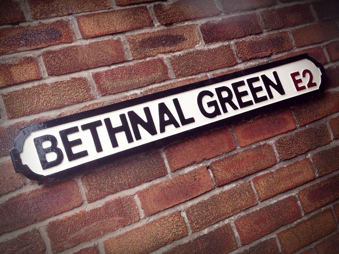 Bethnal Green Old Fashioned Wood London Street Sign - Etsy