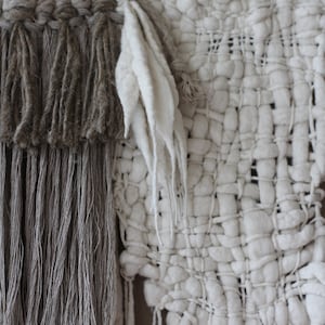 Thick and Thin Weaving and Knitting White Chunky Merino Yarn, Photo ...
