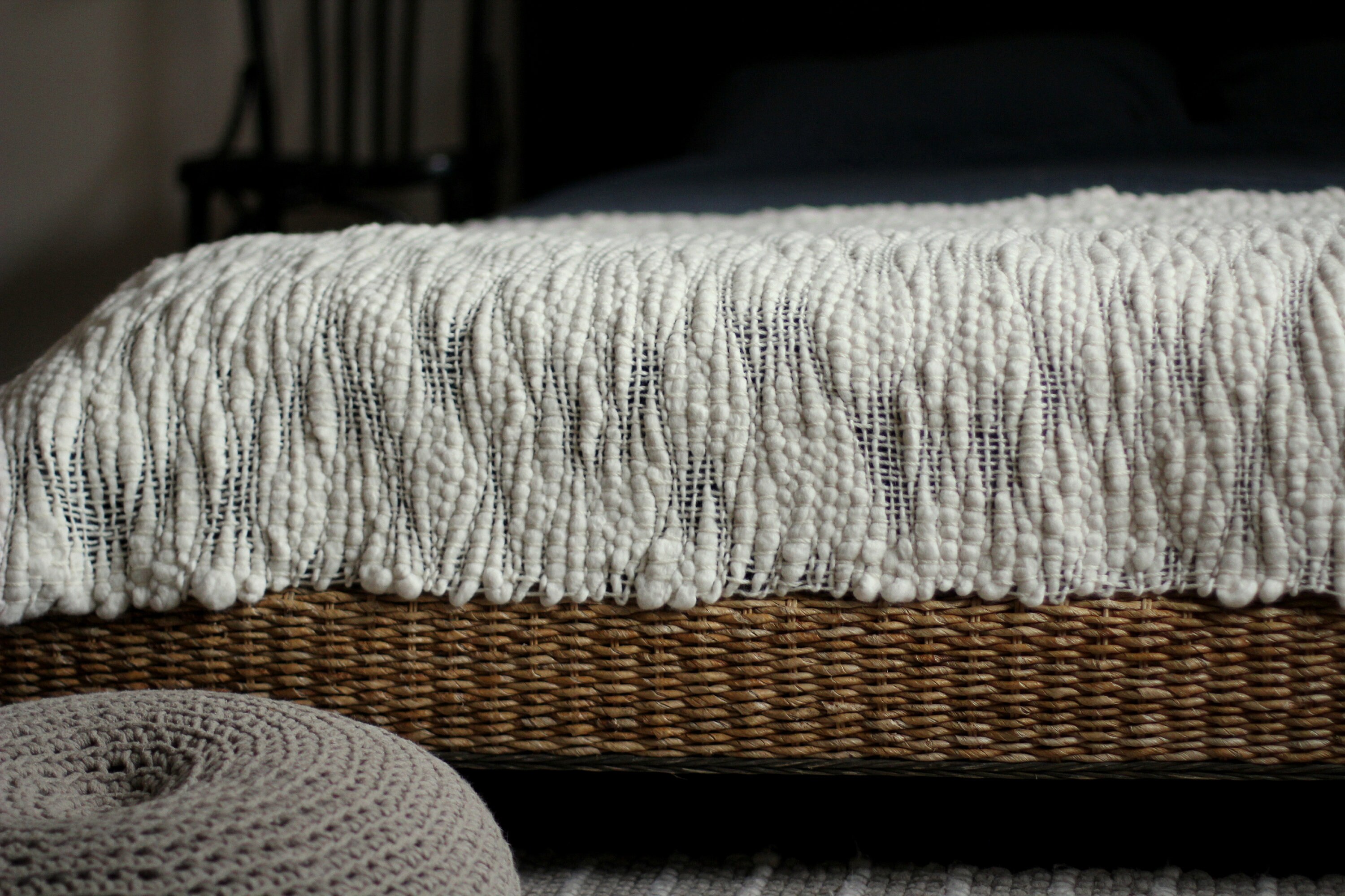 Thick and Thin Weaving and Knitting White Chunky Merino Yarn | Etsy