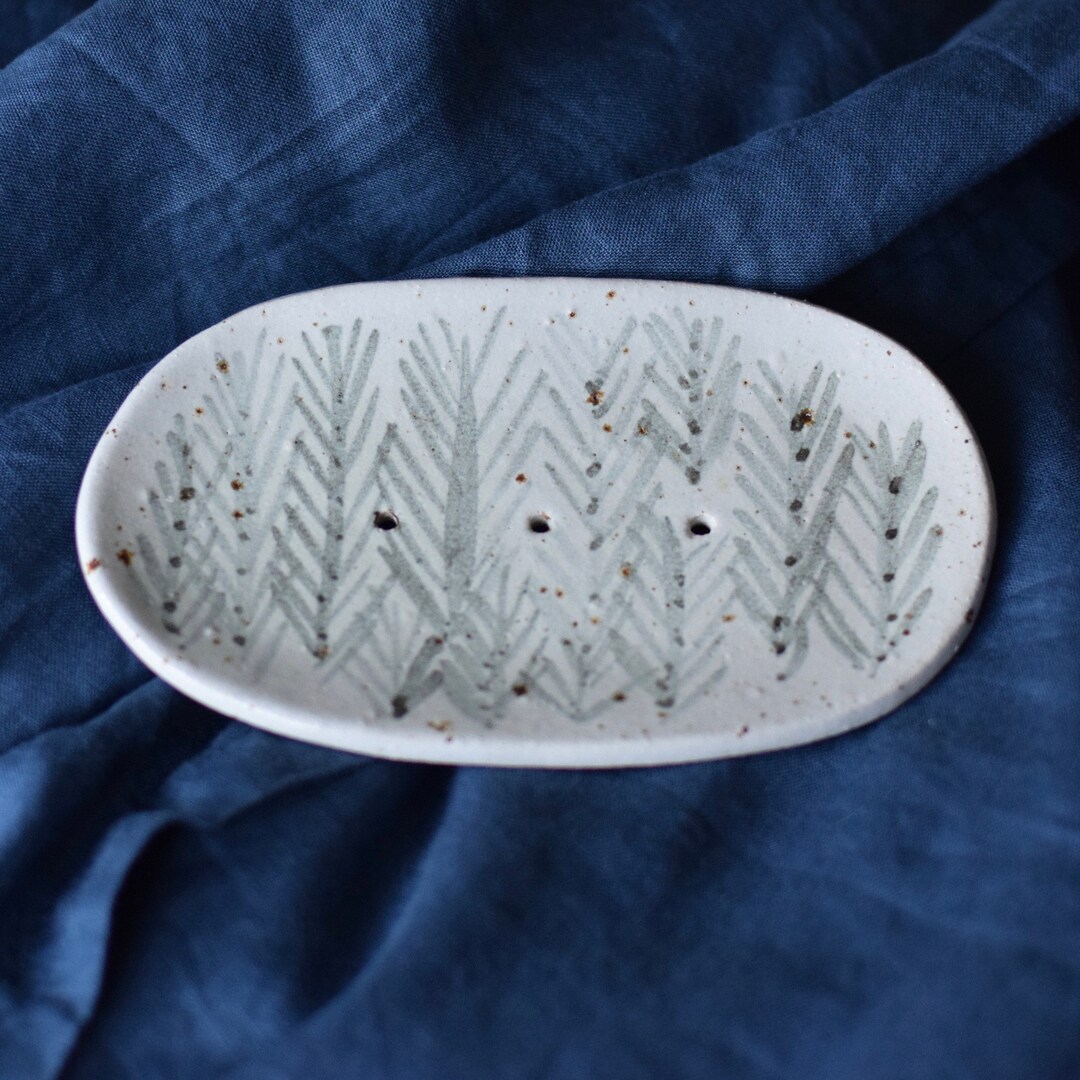Ceramic Soap Dish, Handpainted Pattern - Etsy UK