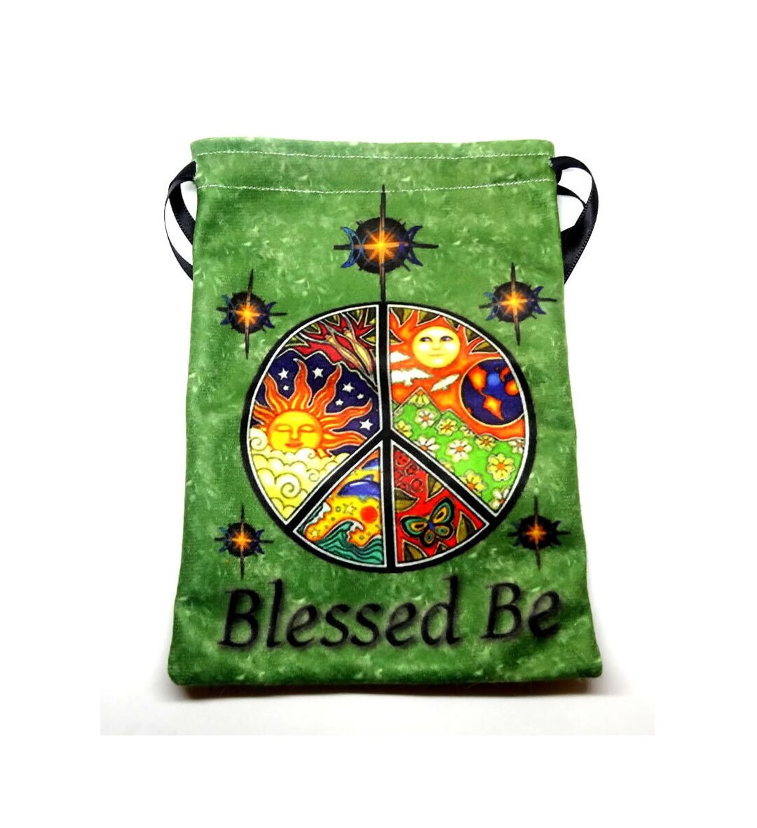 Green Mystic Peace Tarot Card Bag, Ideal for Most Angel, Fairy or Wicca ...