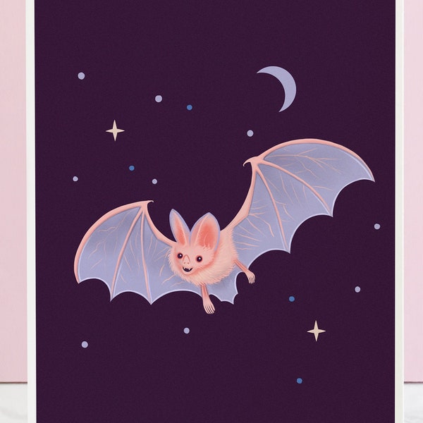 Bat Art Print - Etsy