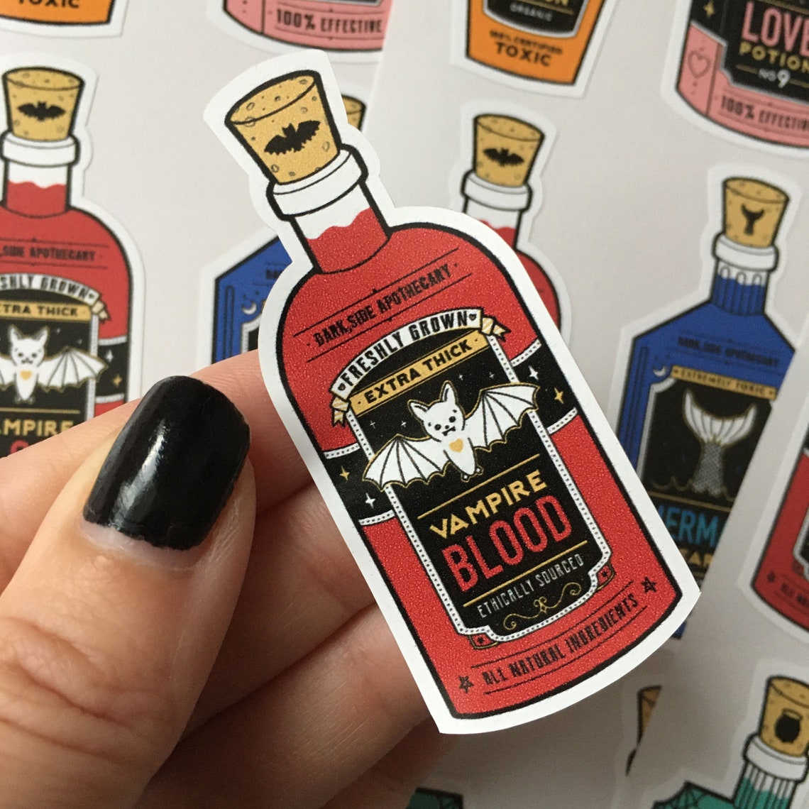 Poison Potion Bottle Stickers Witchy Halloween Gothic | Etsy UK
