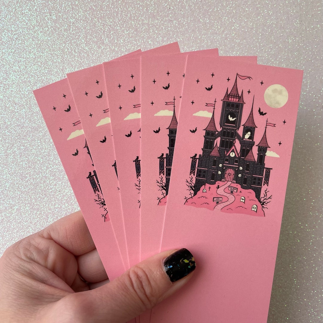 Vampire Castle Bookmarks, Gothic Bookmarks, Horror Spooky Witchy ...