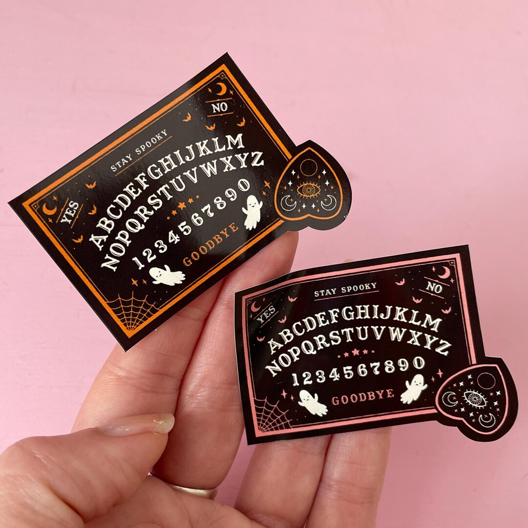 Cute Ouija Board & Planchette Sticker, Spooky Gothic Stickers, - Etsy