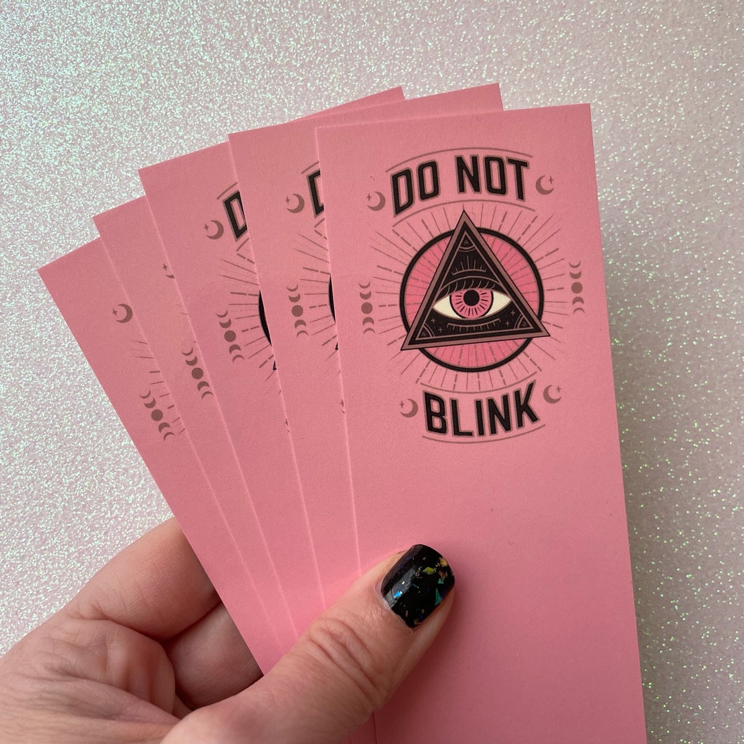 Horror Bookmarks, All Seeing Eye Bookmarks, Do Not Blink, Spooky Witchy ...