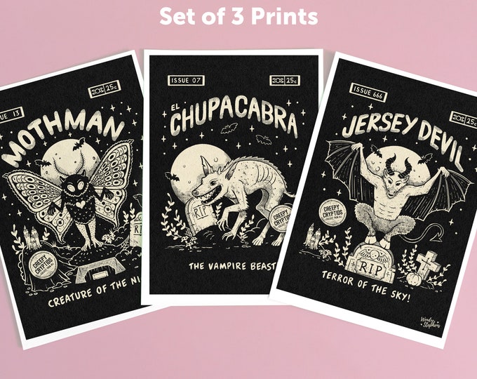 Famous Cryptids of West Virginia Print - Etsy Canada