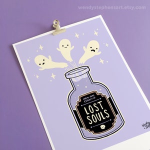 Ghost Print, Lost Souls, Gothic Home Decor, Spooky Halloween, - Etsy