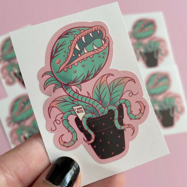 Spooky Venus Fly Trap Plant Sticker Set Gothic Stickers - Etsy