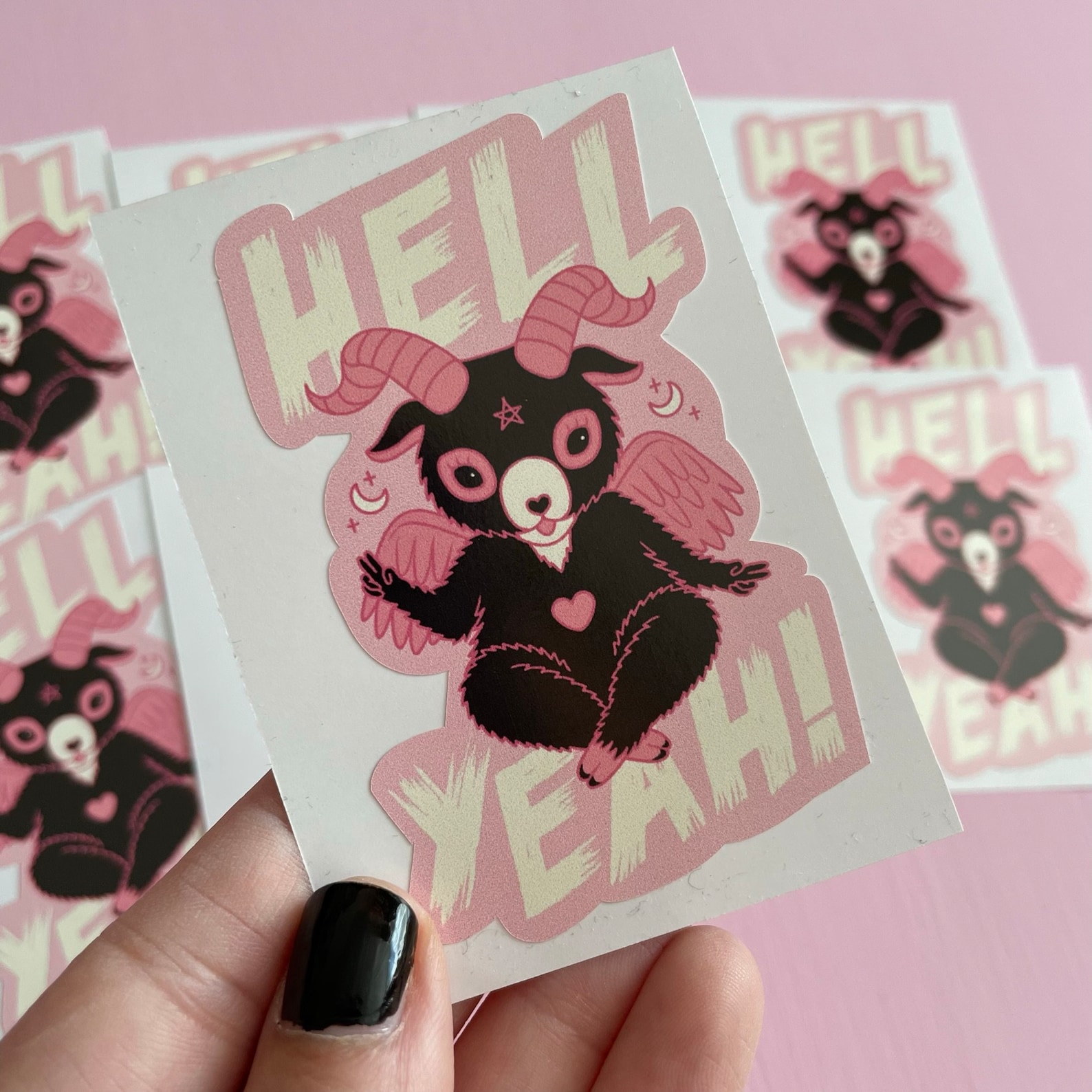 Baphomet Hell Occult Sticker Spooky Stickers Gothic Stickers - Etsy