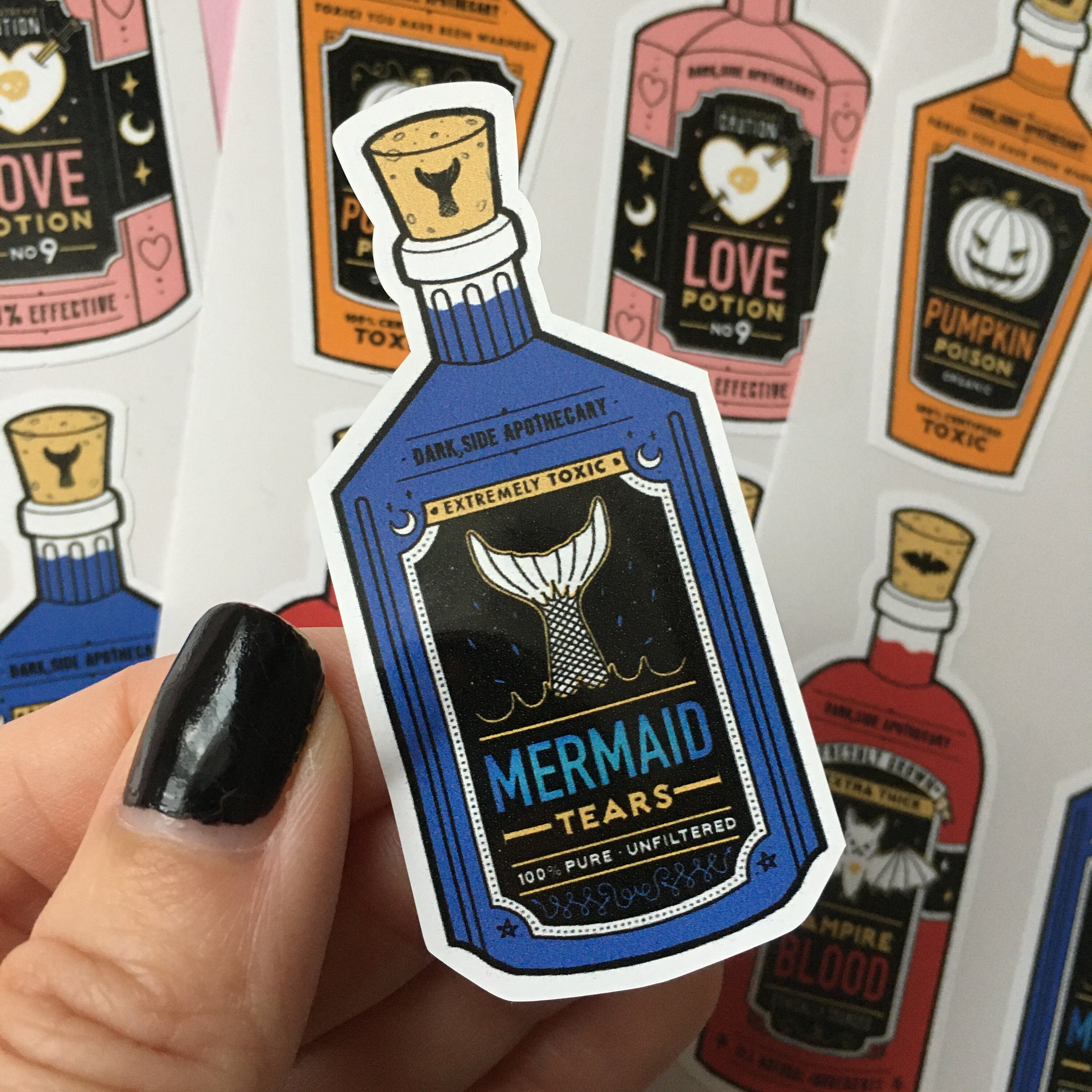 Poison Potion Bottle Stickers Witchy Halloween Gothic | Etsy UK