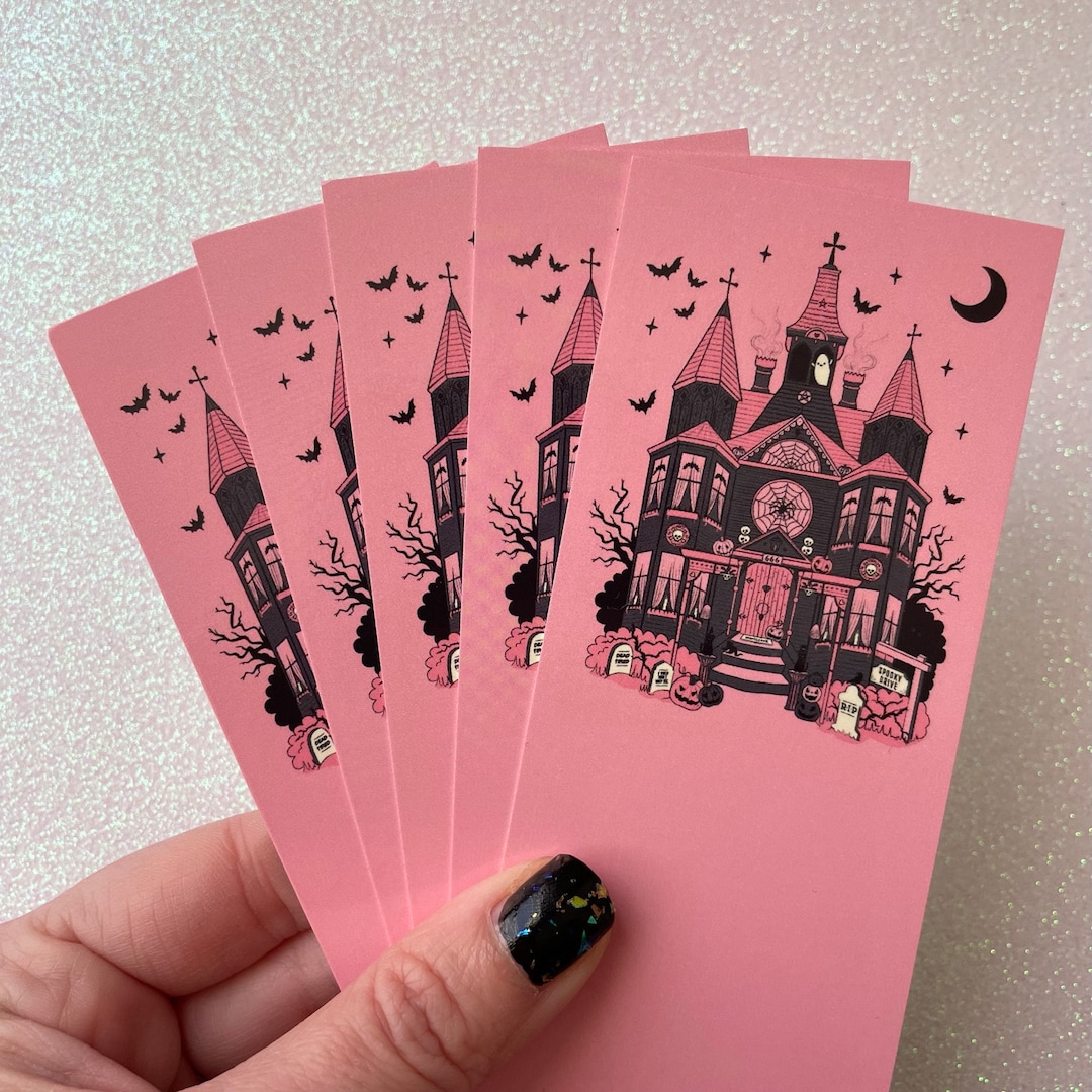 Gothic Bookmarks, Haunted House Bookmarks, Spooky Witchy Halloween ...