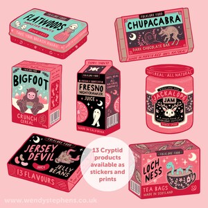 Cryptid Art Print, Squonk Soda, Cryptid Poster, Spooky Prints ...