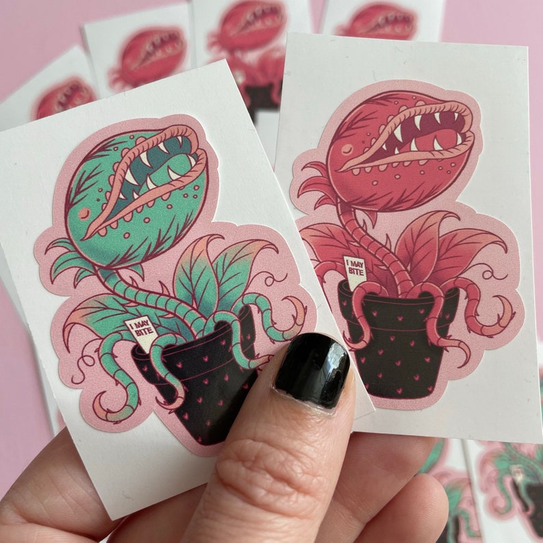 Spooky Venus Fly Trap Plant Sticker Set Gothic Stickers - Etsy