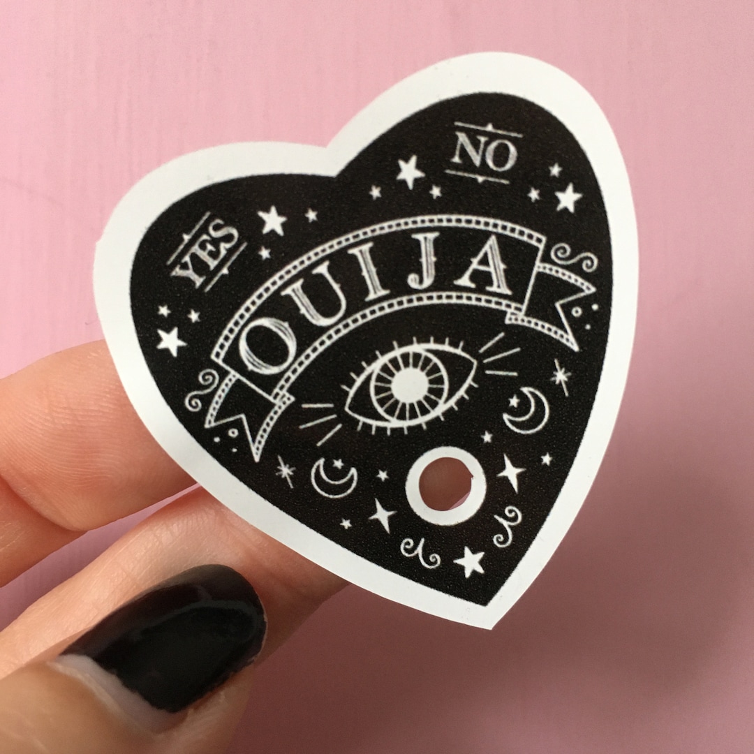 Ouija Planchette Sticker Set, Gothic Stickers, Spooky Stickers, - Etsy