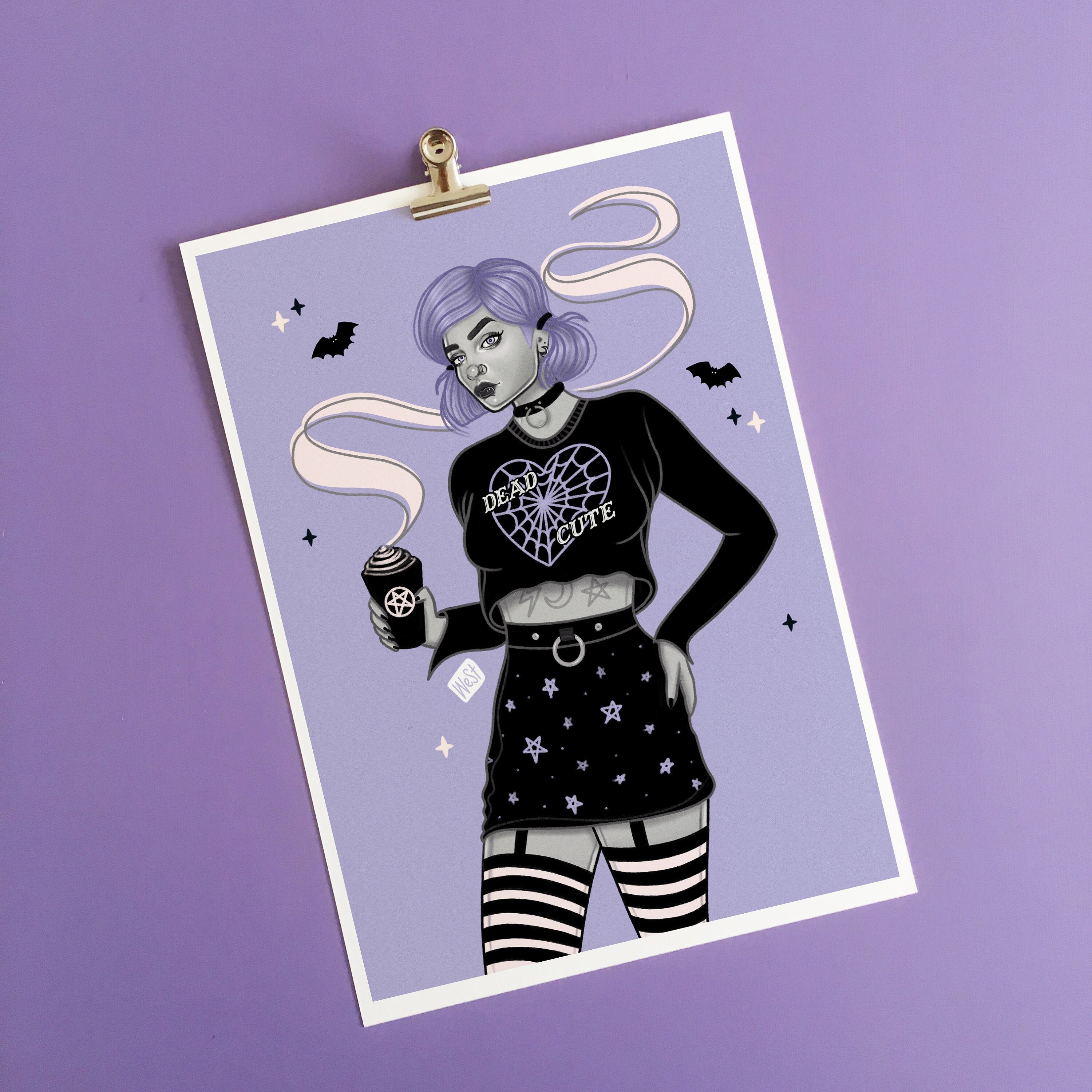 Pastel Goth Drawing