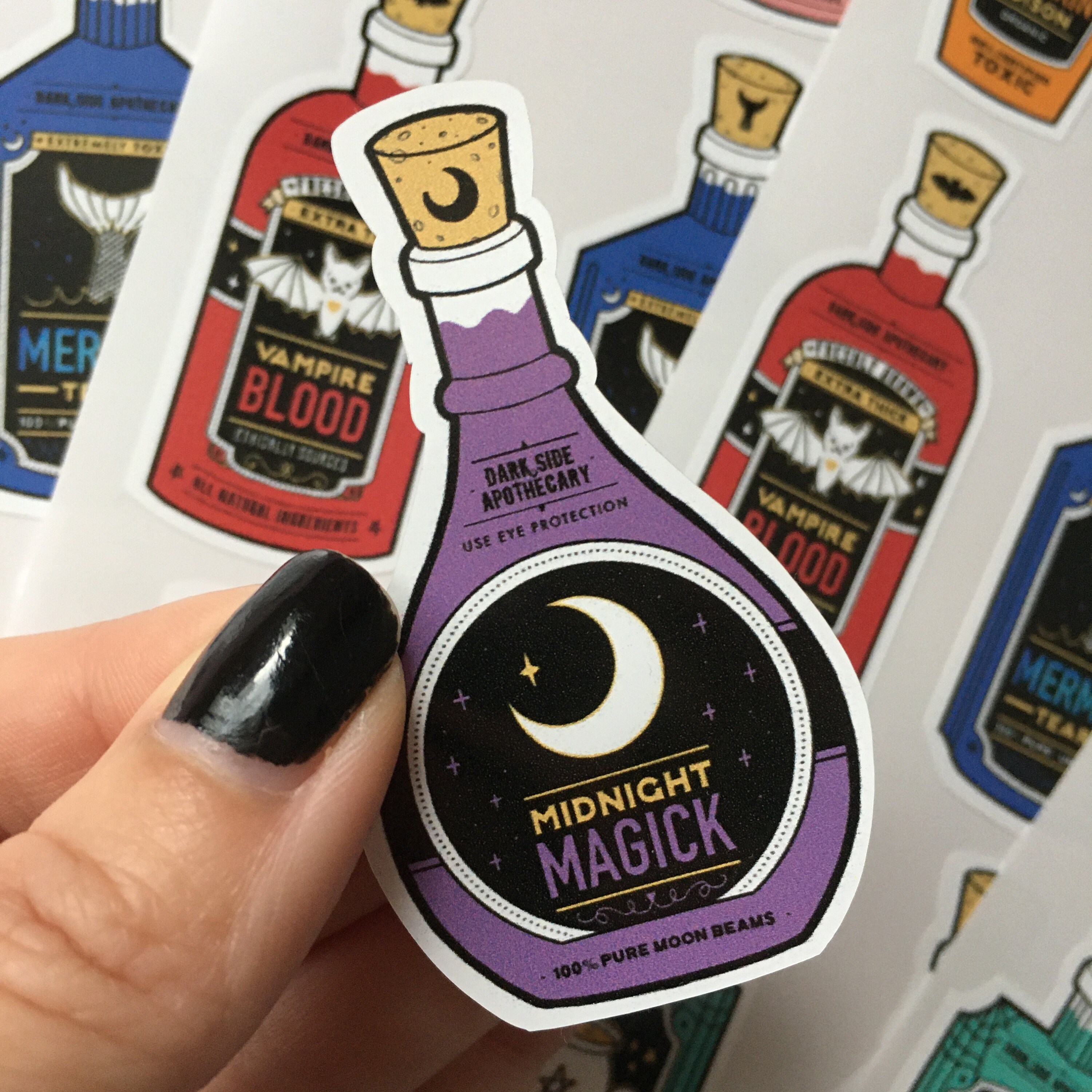 Poison Potion Bottle Stickers Witchy Halloween Gothic | Etsy UK