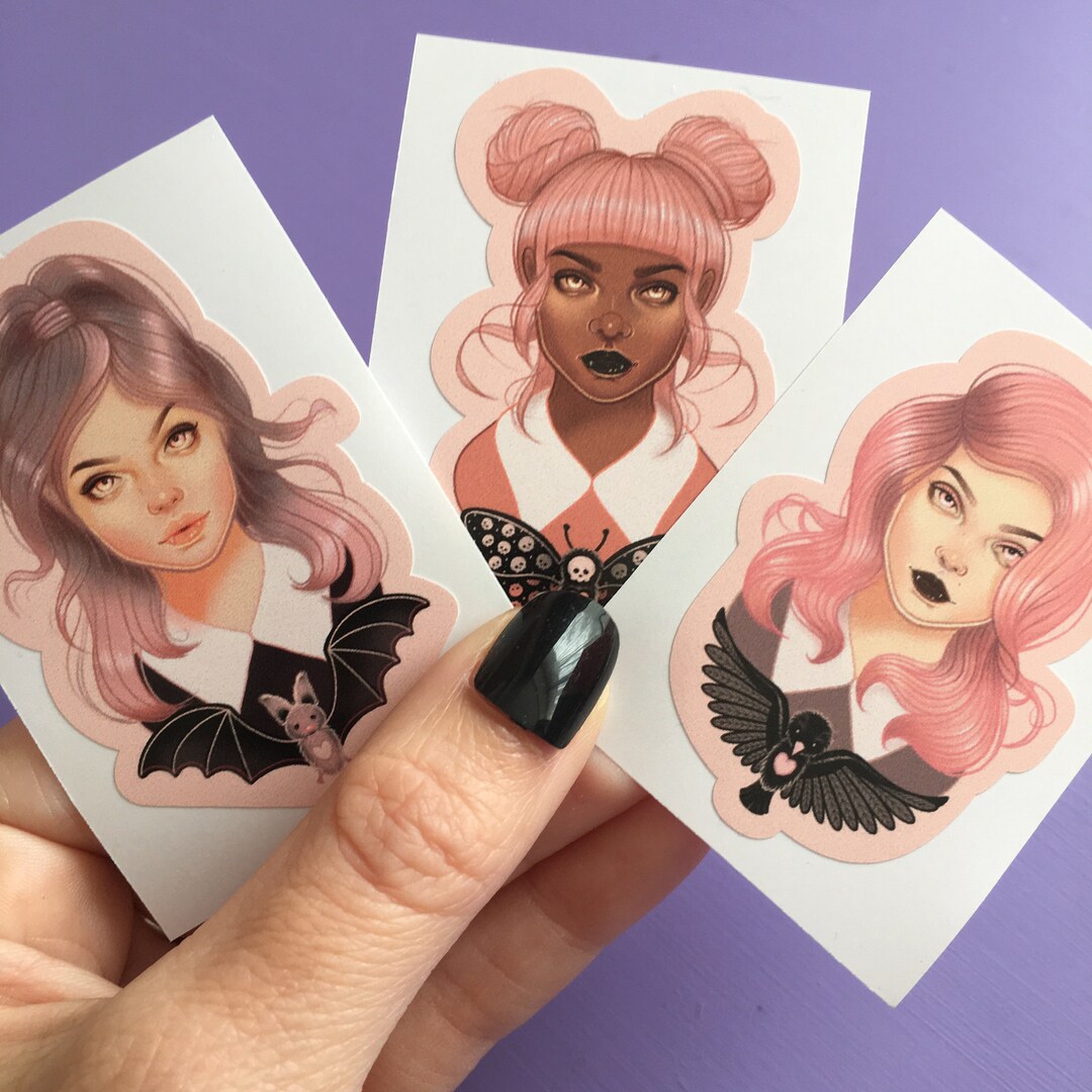 Vampire Stickers, Pastel Goth Aesthetic Stickers, Cute Stickers ...