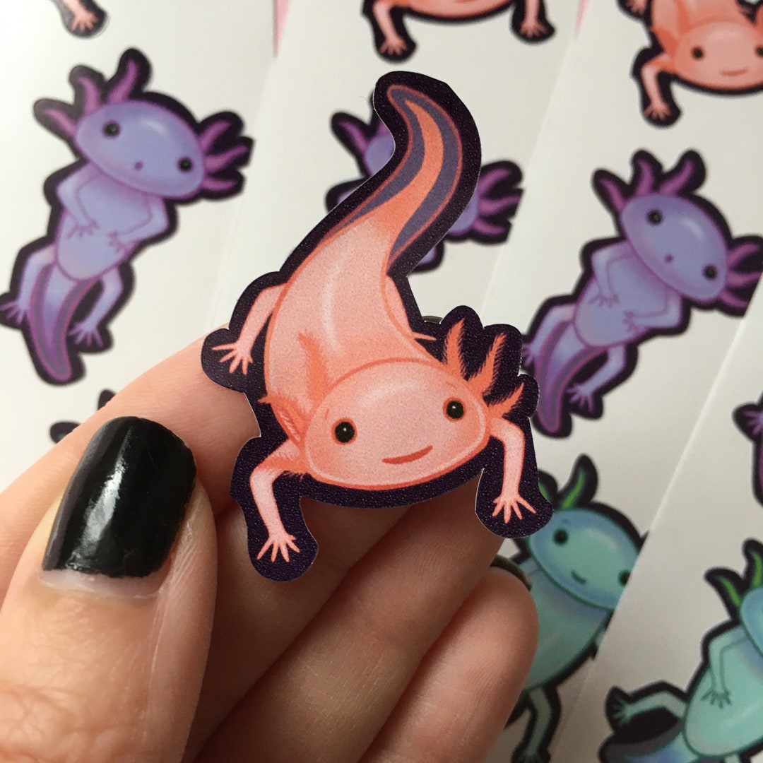 Pastel Goth Stickers, Axolotl Animal Stickers - Etsy