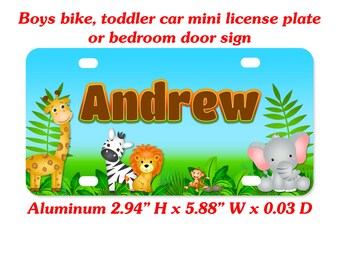 Girls Bike Name Plate Mini License Plate Bedroom Door Sign | Etsy