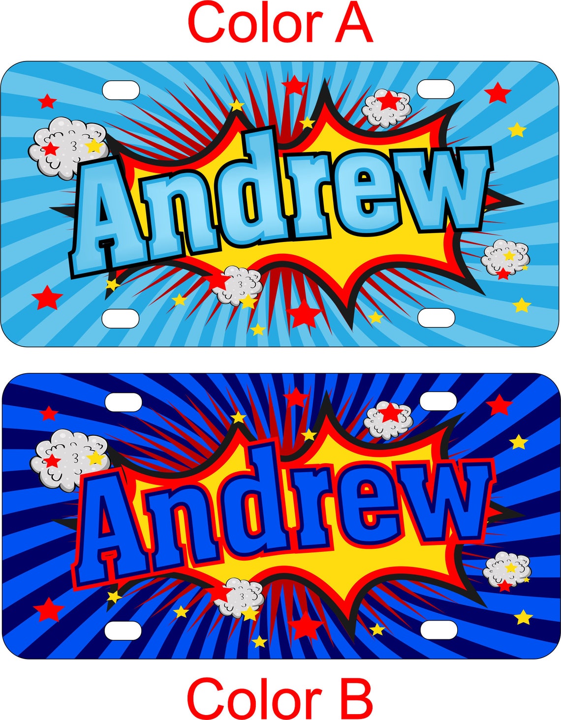 Boy's Bike Mini License Plate Bedroom Door Sign - Etsy